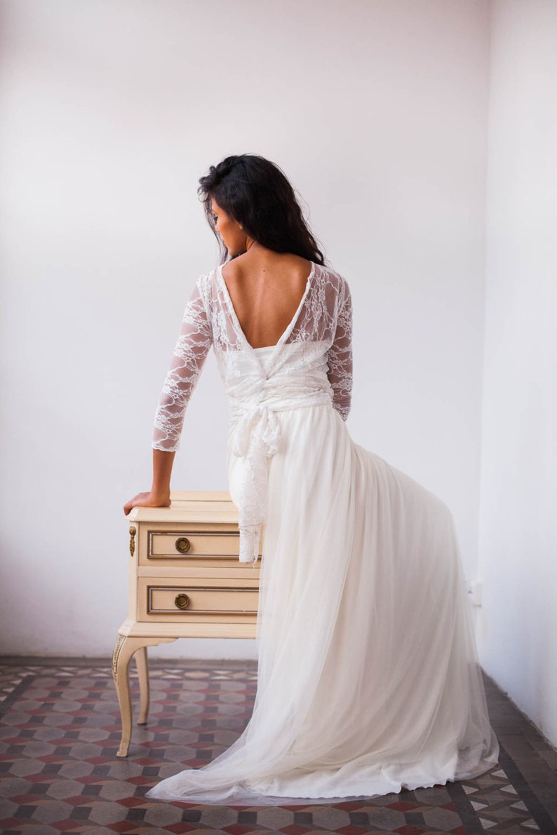 Backless Bridal Gown Bridal Gown Backless Bridal Dress - Etsy