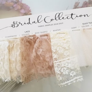 Bridal Collection Color Samples for Lace and Tulle Wedding Dress ...