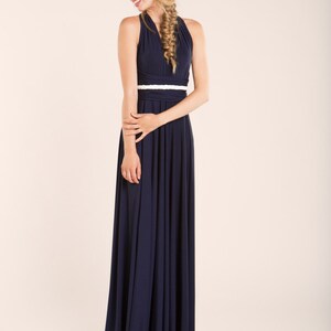 Navy Blue Bridesmaid Dress, Infinity Navy Blue Dress, Navy Blue ...