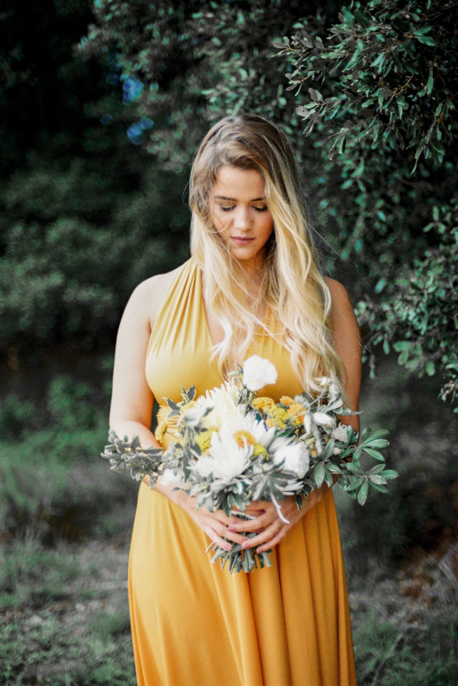 Clearance SALE Short Yellow Dress, Mustard Yellow Infinity Dress ...