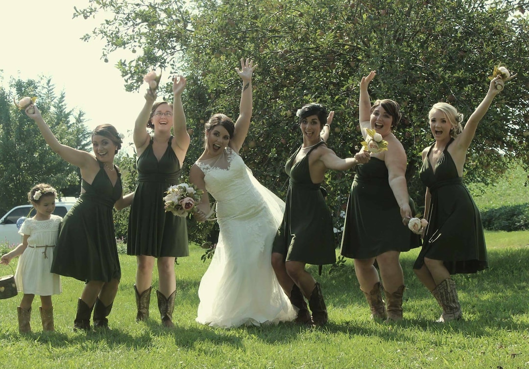 Short Infinity Dress, Convertible Dress Short, Short Bridesmaid Dress ...