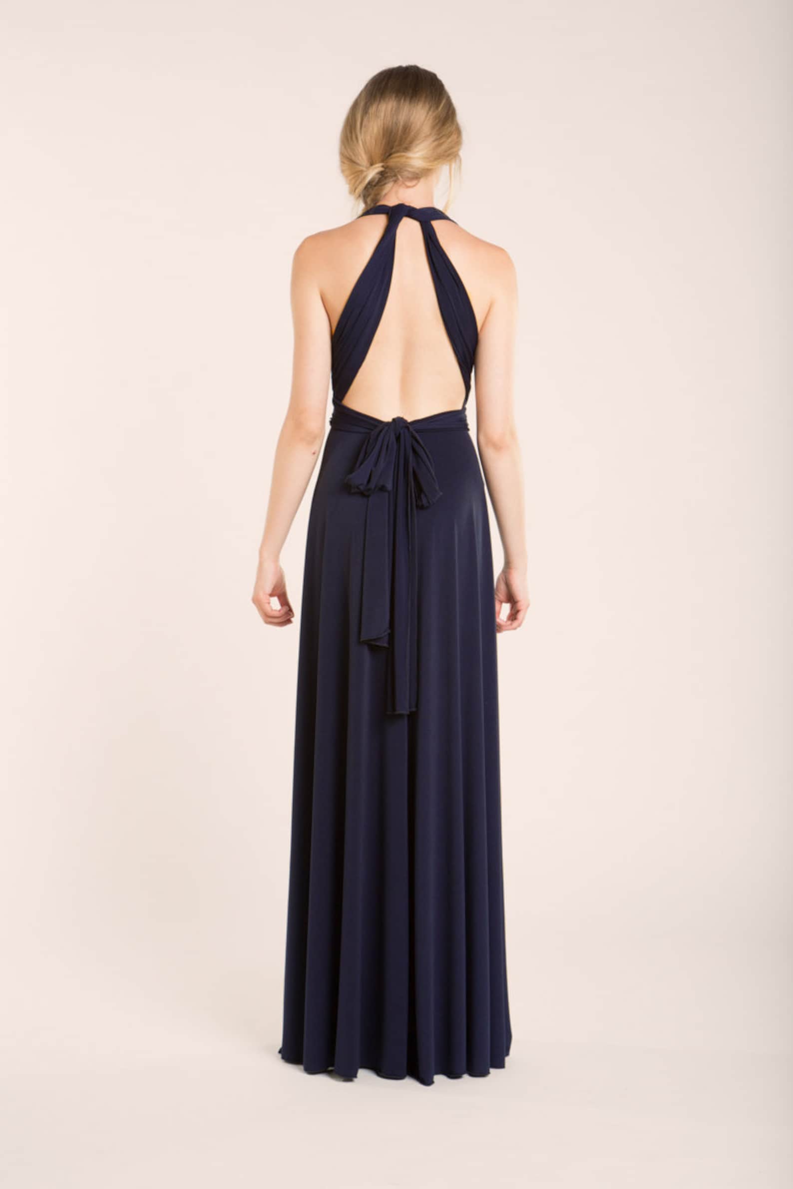 Navy Blue Bridesmaid Dress Infinity Navy Blue Dress Navy - Etsy