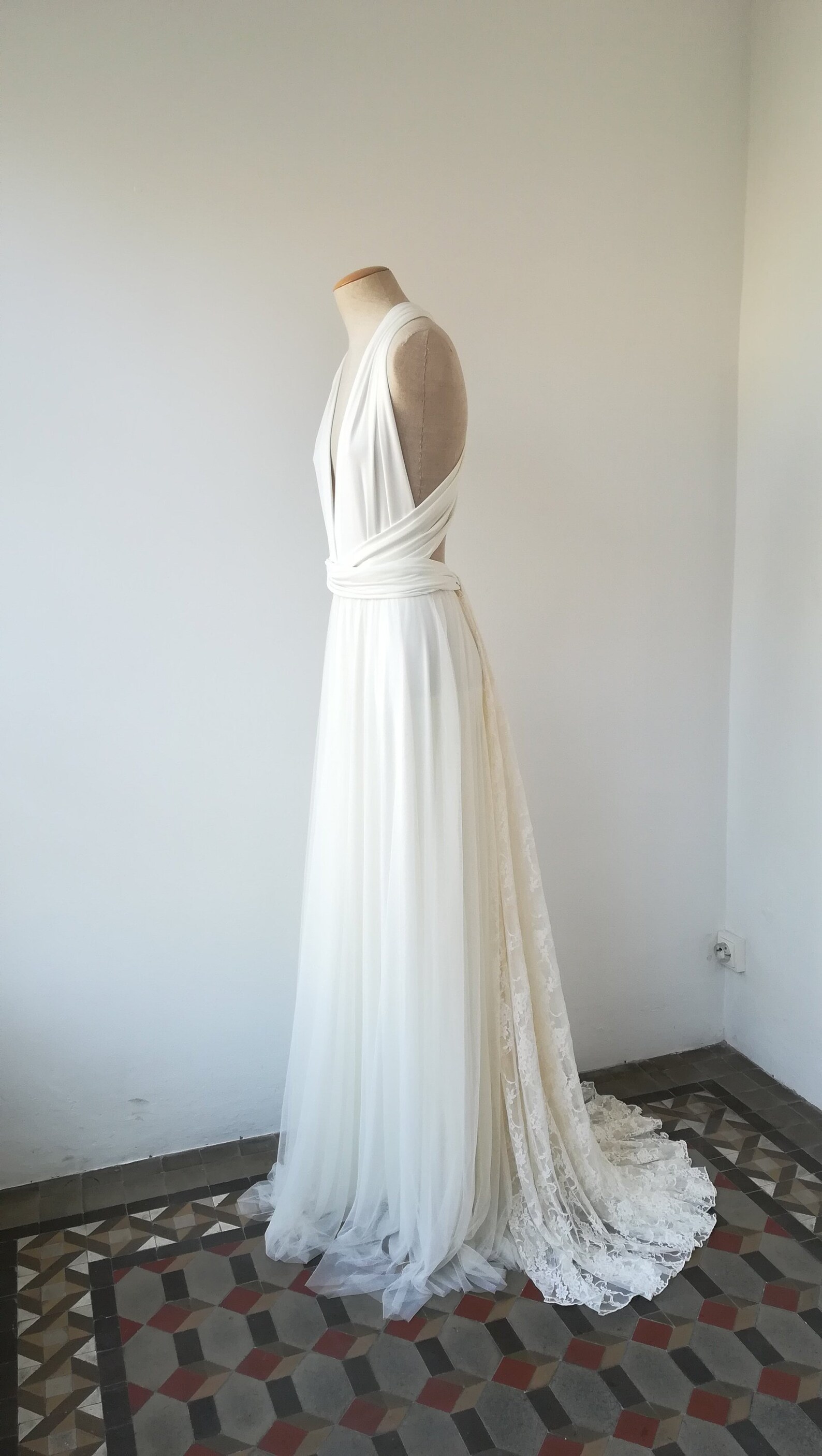 Lace Detachable Train for Wedding Dress Romantic Bridal | Etsy