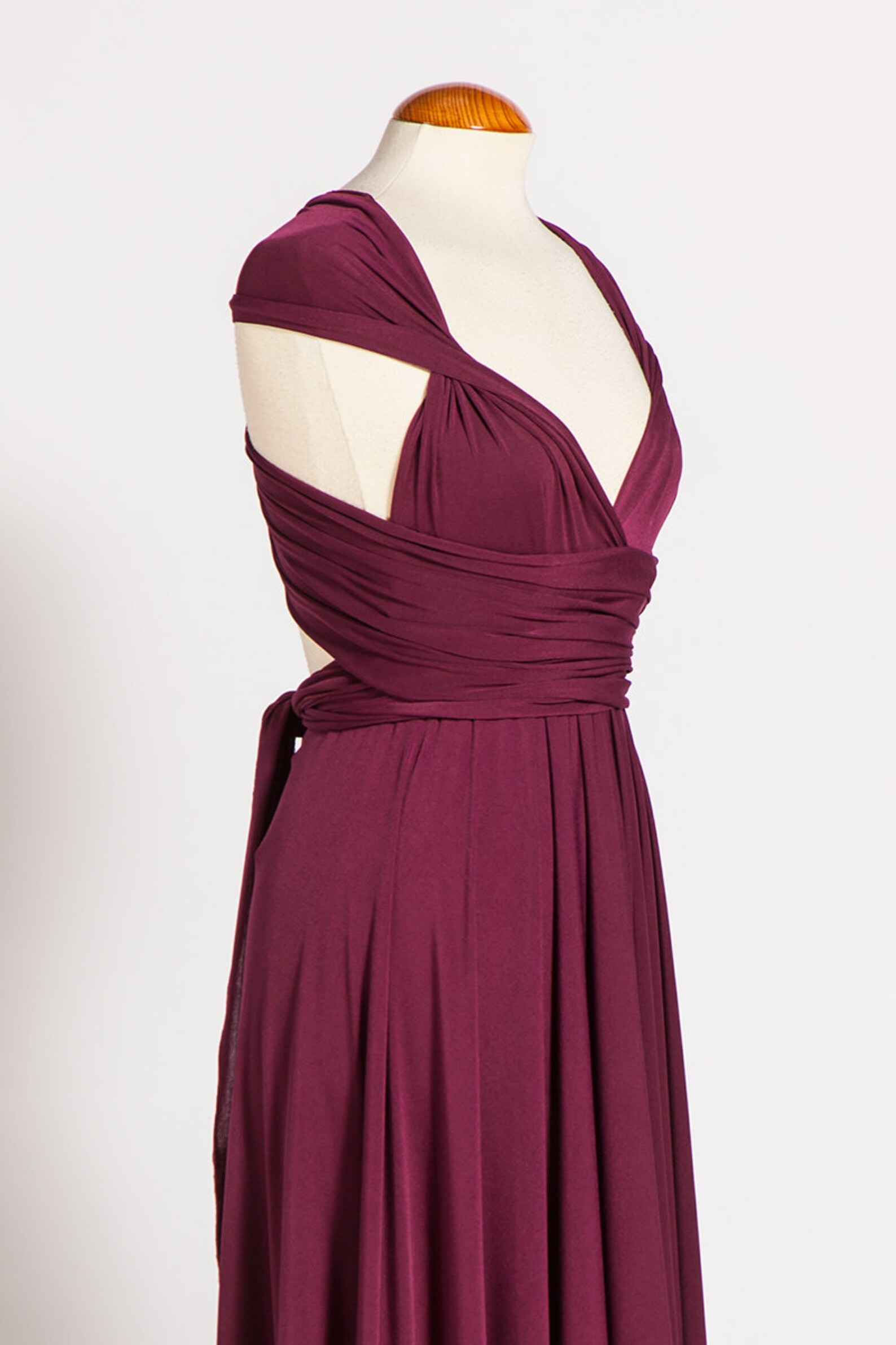 Mariage Marsala Marsala robe de infini maxi Robe Longue - Etsy France