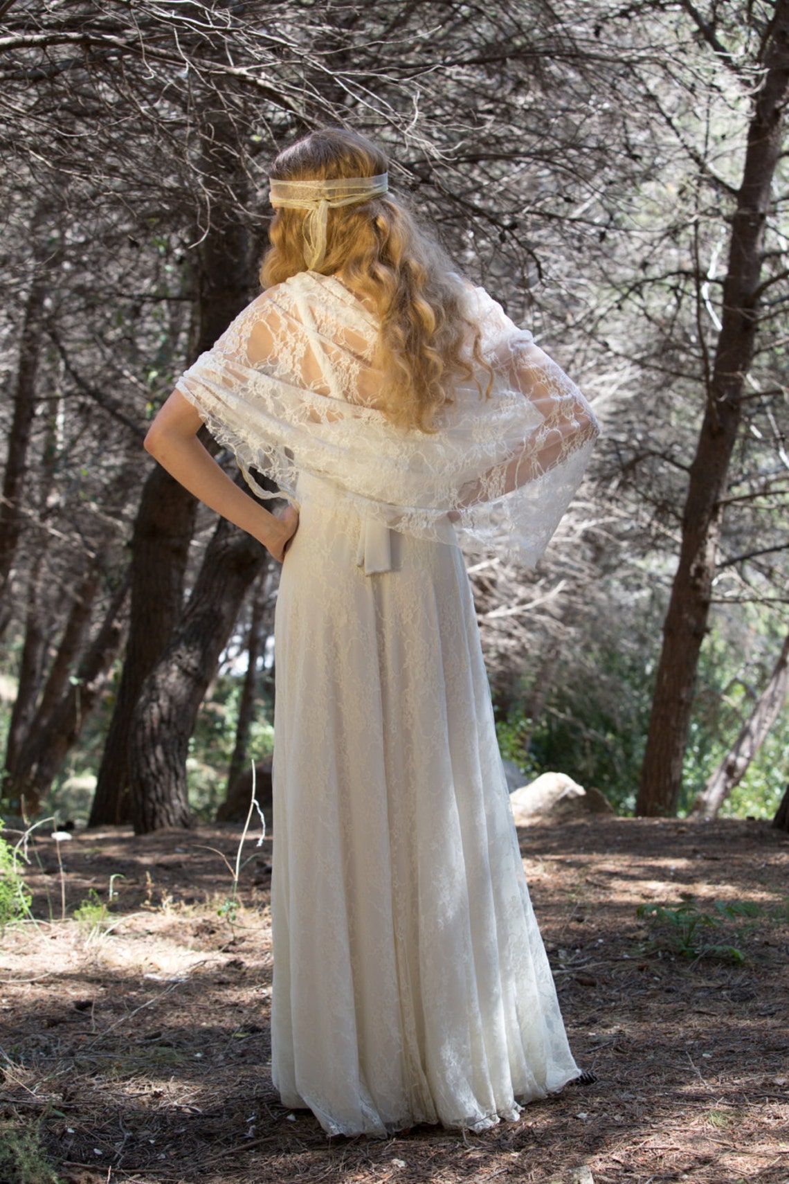 Chal de encaje chal accesorio bolero vestido de novia | Etsy España