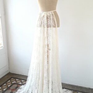 Lace Detachable Train for Wedding Dress Romantic Bridal | Etsy