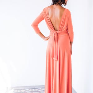 Powder Pink Dress With Sleeves, Long Sleeve Blush Pink Dress, Light ...