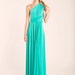 Light Turquoise Long Dress, Light Turquoise Floor Length Infinity Dress ...