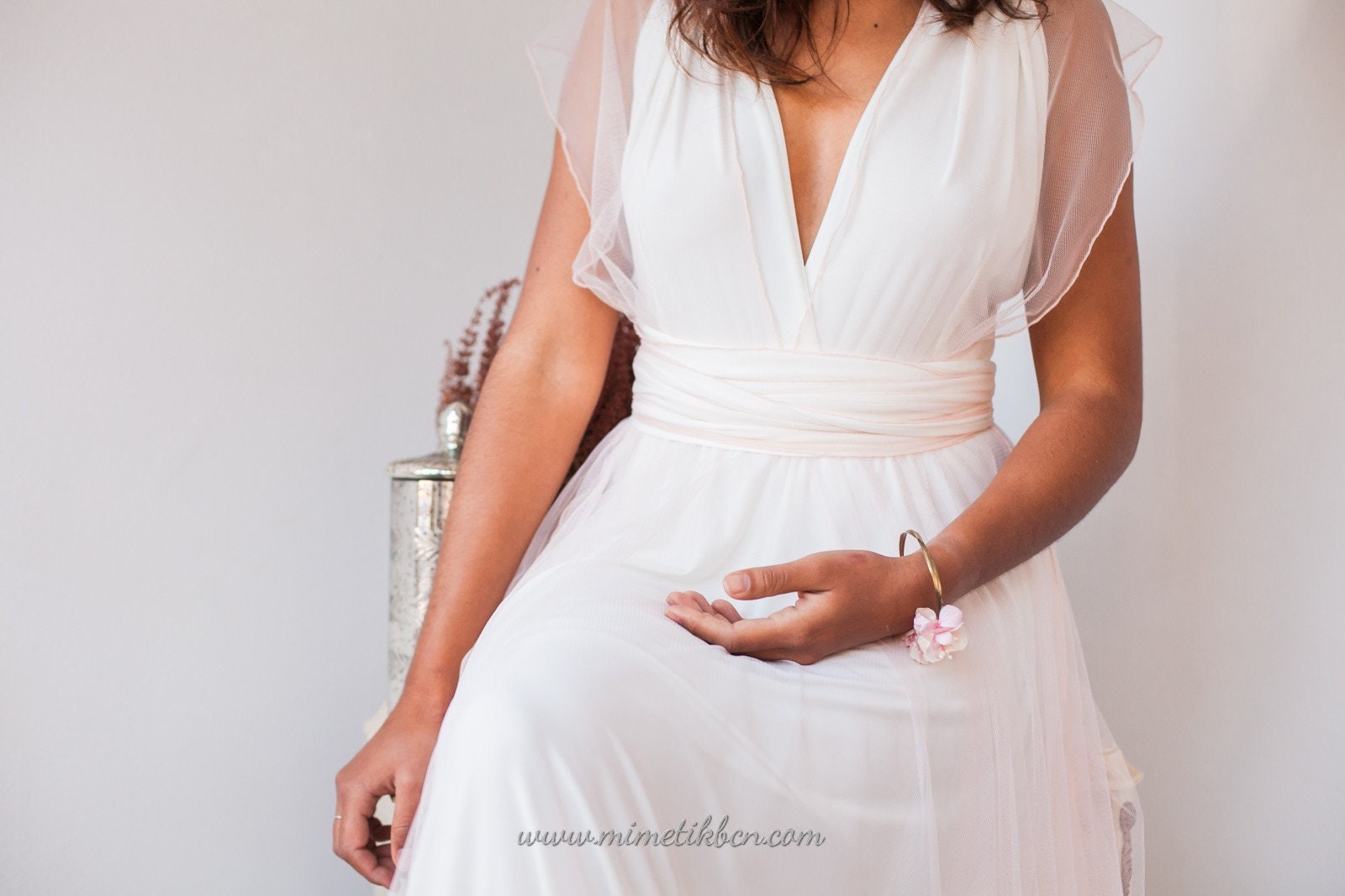 Tulle Wedding Top, Tulle Infinity Top, Wedding Dress Top, Tulle Bridal ...