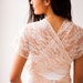 Lace Infinity Top, Wrap Bridal Top, Champagne Lace Wrap, Multi-way Lace ...
