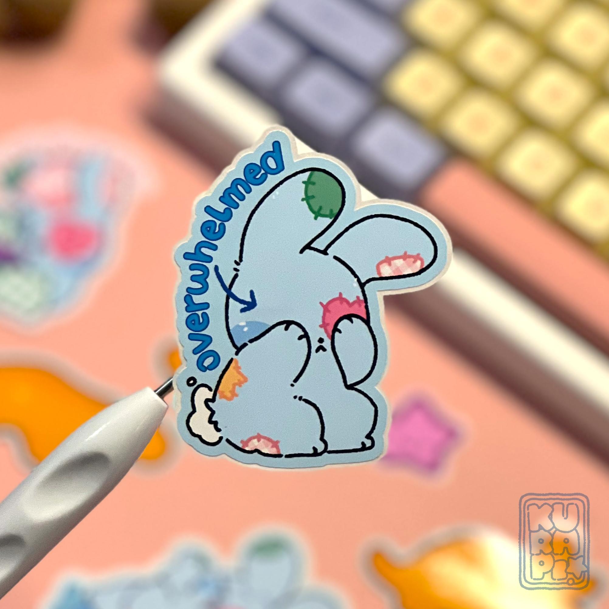 Kopi Bunny Sticker Set: Pastel Kawaii Stickers for Bujo - Etsy
