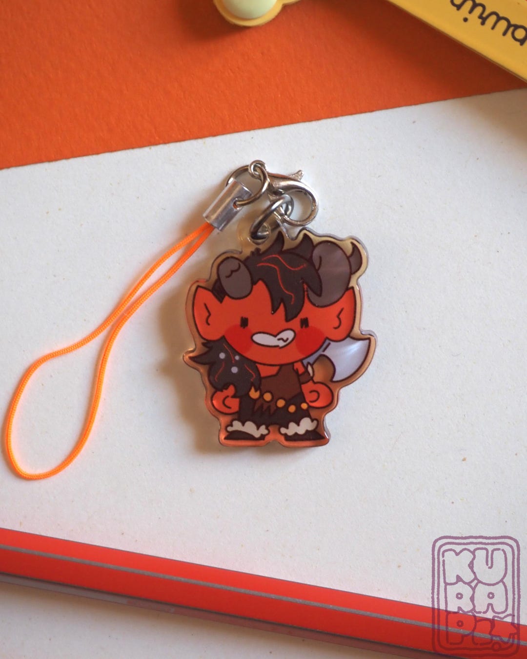 BG3 Karlach Double Sided Acrylic Mini Charm // Videogame Mini Charm ...