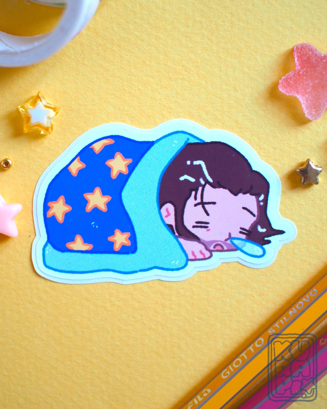BG3 Gale Sticker - Chibi Sleeping Wizard // BG 3 Meme Sticker, Eepy ...