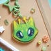 Alien Kitty Cat Keychain: Double Sided Gradient Acrylic Charm - Etsy