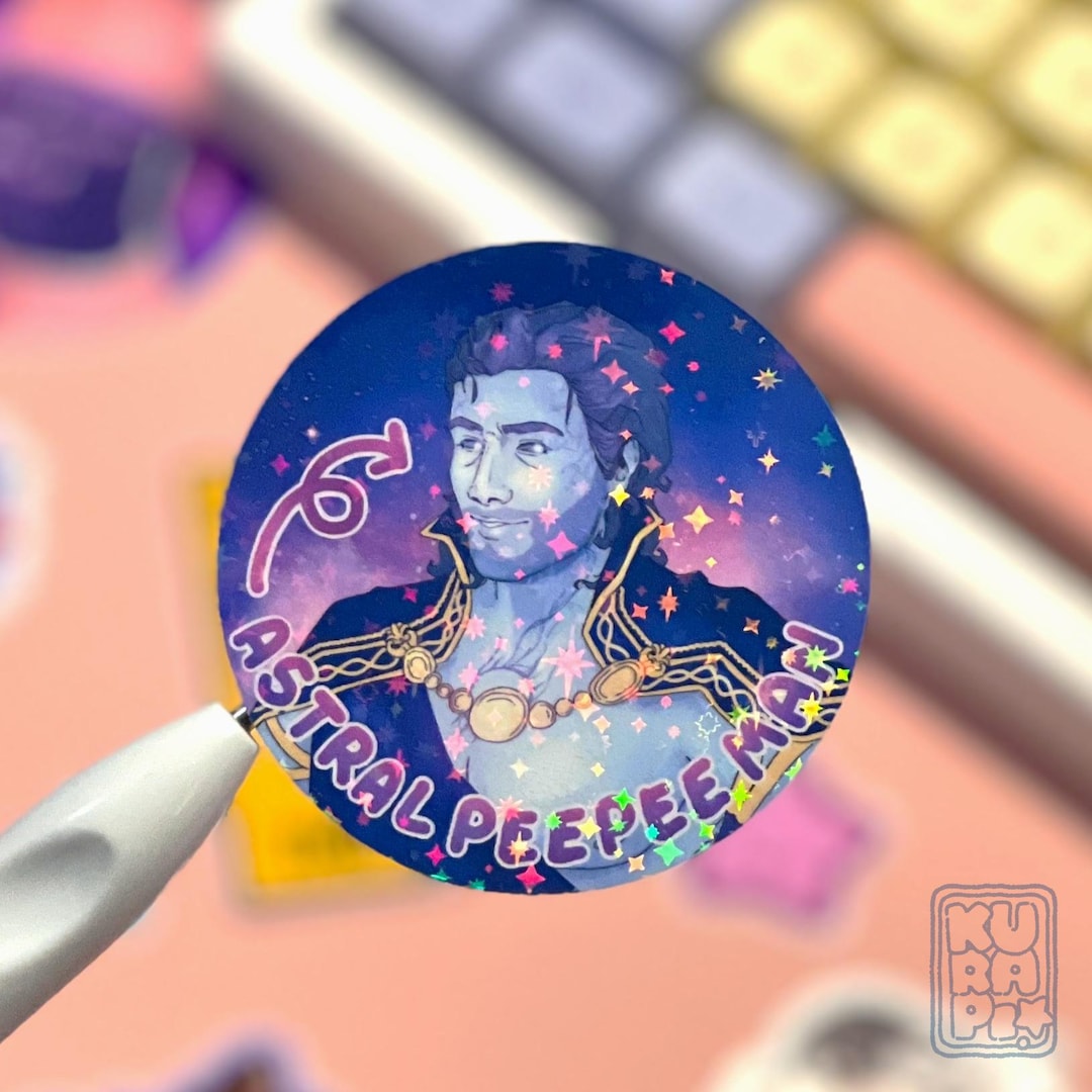 Holo God Gale Sticker: Baldur's Gate 3 Holographic Meme Sticker - Etsy