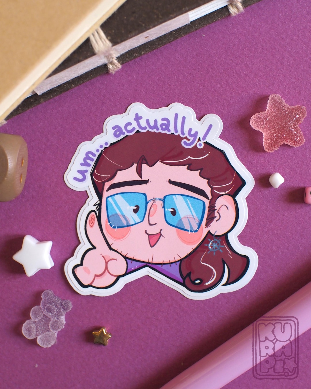 BG3 Gale Sticker - "um... Actually!" // Meme Sticker, Funny Sticker ...