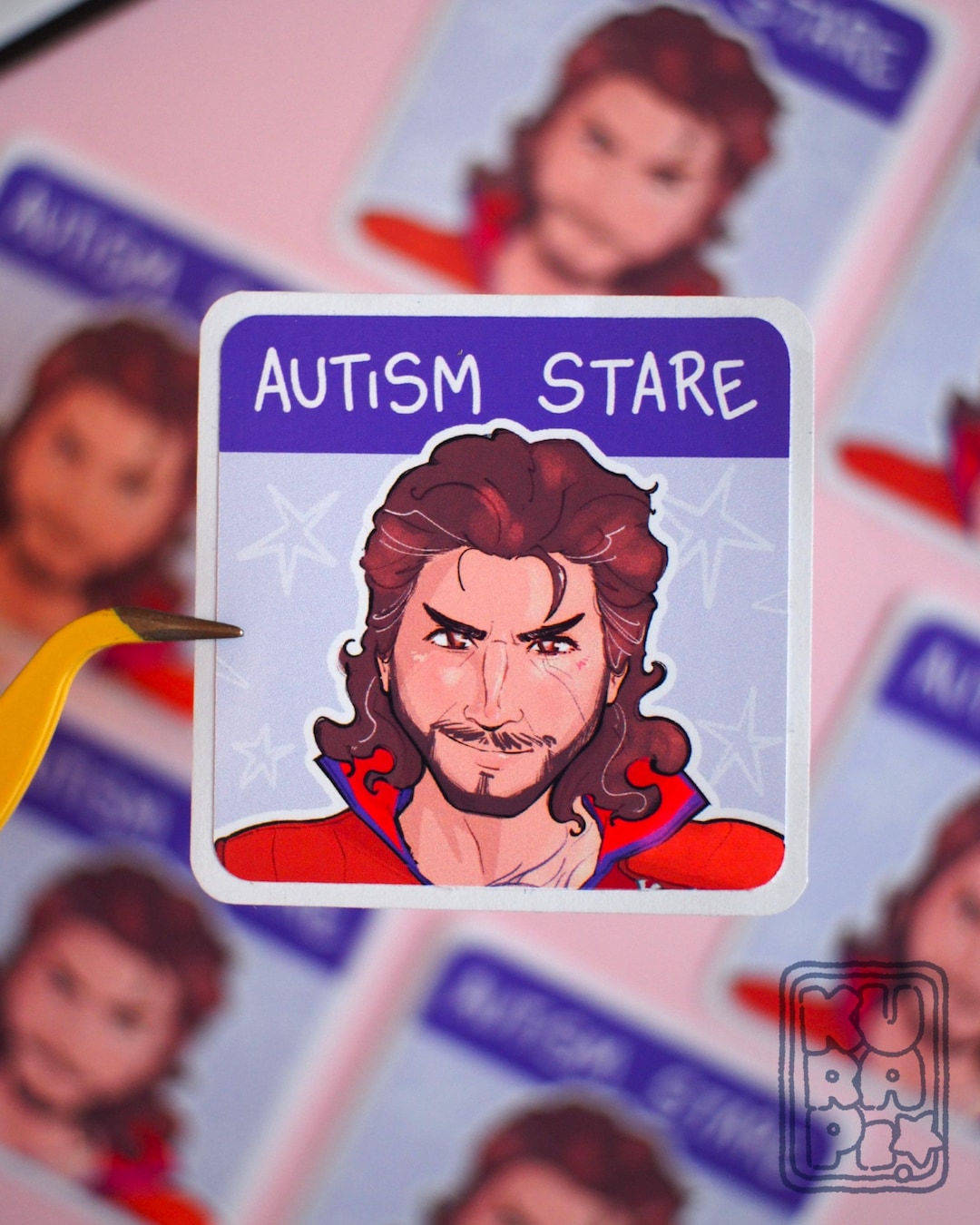 Gale Autism Stare Sticker: Baldur's Gate 3 Meme - Etsy