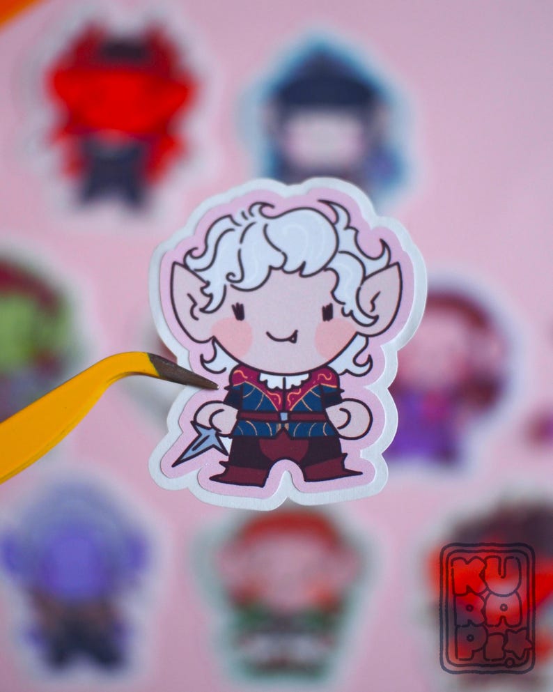 BG3 Mini Goobers Sticker Set: Chibi D&D Character Stickers - Etsy