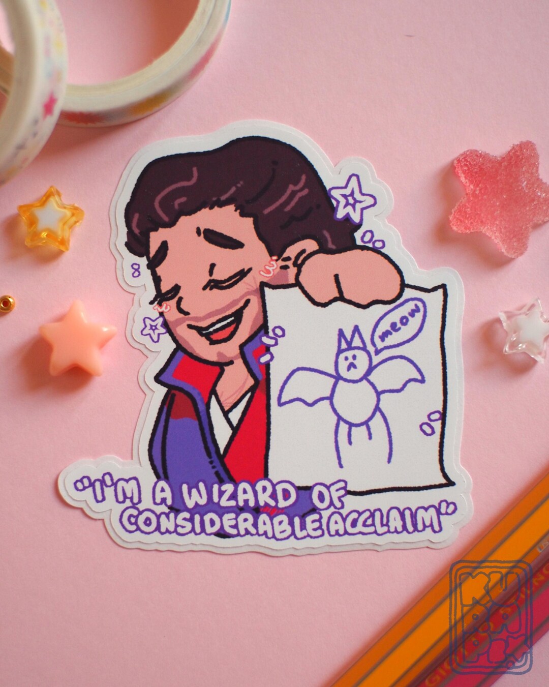 BG3 Gale Sticker - "i'm a Wizard of Considerable Acclaim" Tara Drawing ...