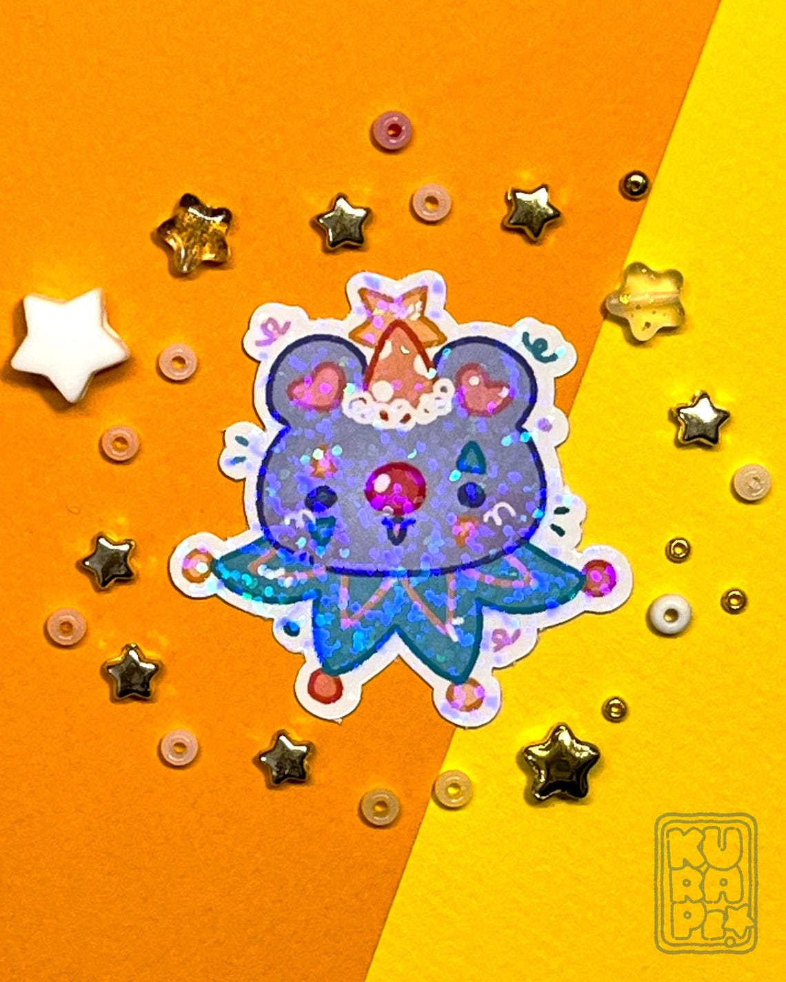 Clownin' Around! - Holo Stickers // Holographic Sticker, Original Art ...