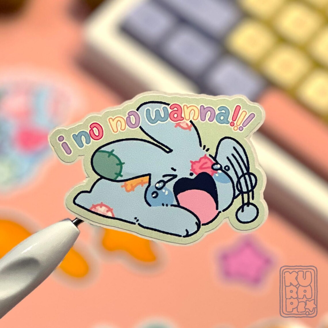 Kopi Bunny Sticker Set: Pastel Kawaii Stickers for Bujo - Etsy