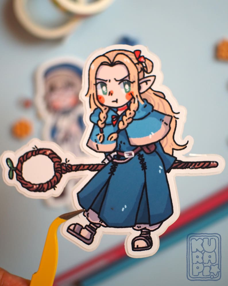 Dunmeshi Farcille Stickers // Cute Dungeon Meshi, Falin, Marcille ...