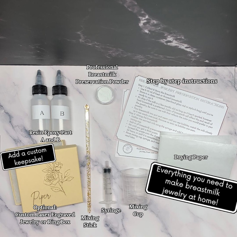 Epoxy Resin Memorial Rings - Etsy