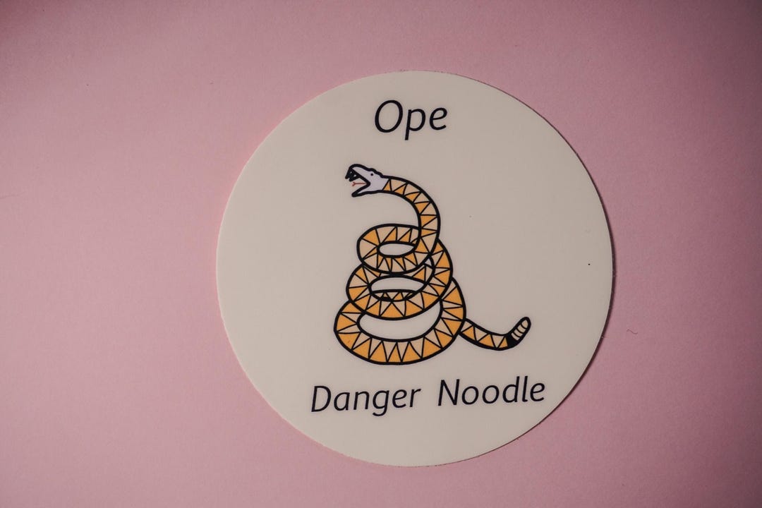 Ope – Danger Noodle Sticker - Etsy