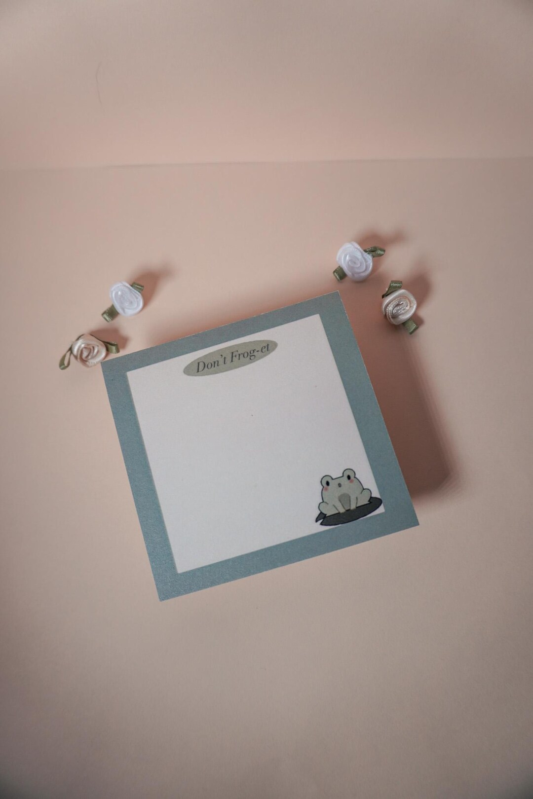 Don’t Frog-et Sticky Notes | Cute Frog Memo Pad | Frog-themed ...