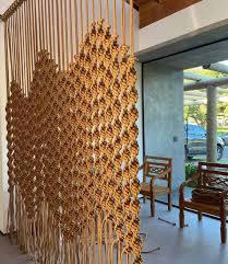 Macrame Room Divider Curtain Wall Hanging - Etsy
