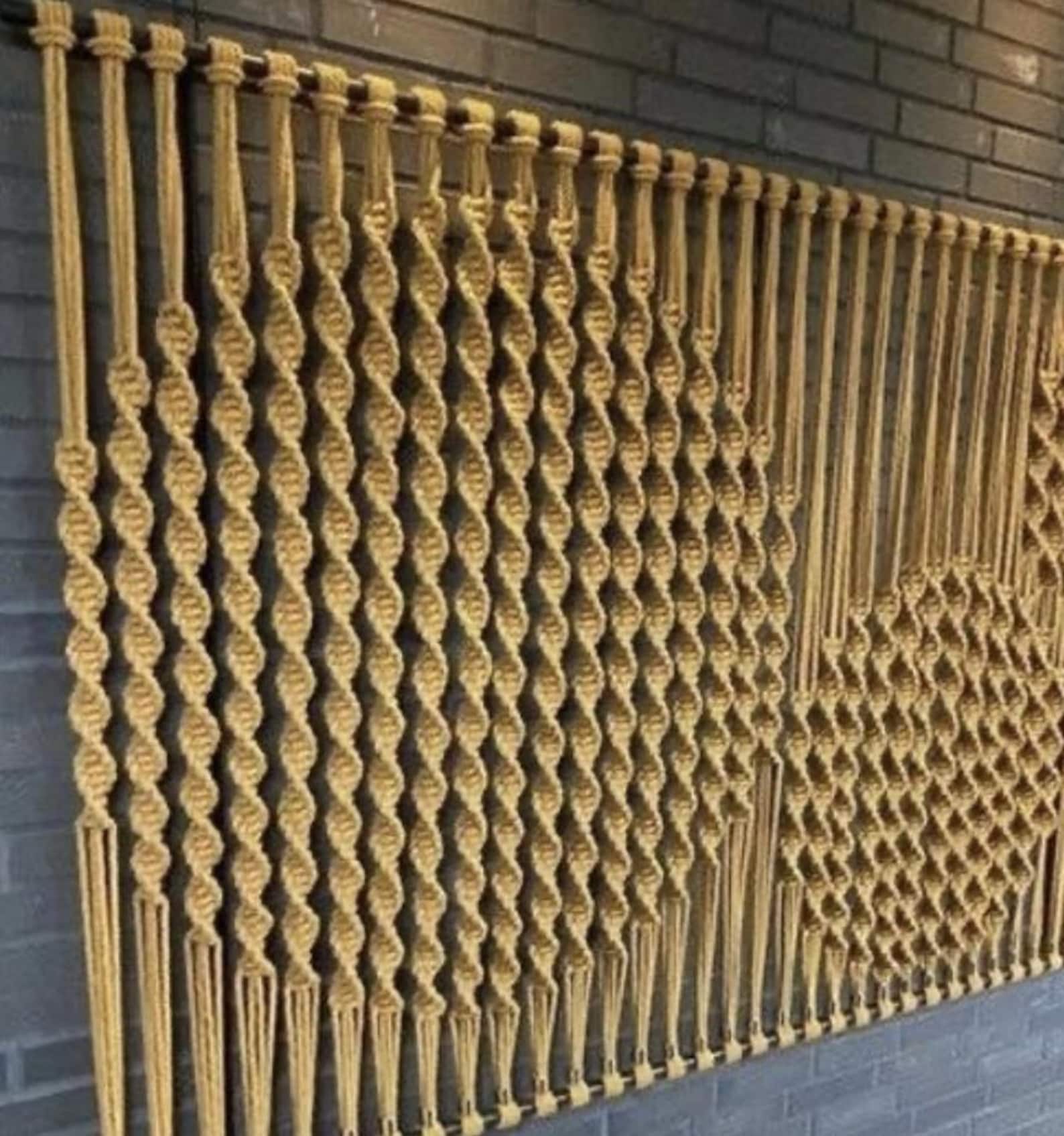 Macrame Room Divider Curtain Wall Hanging - Etsy