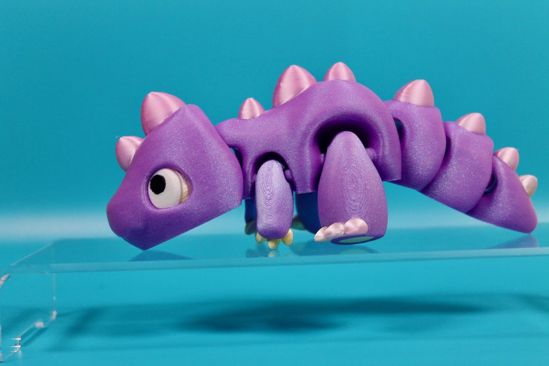 Aether Rex - Purple Gradient 3D Printed Articulated Figurine - Etsy