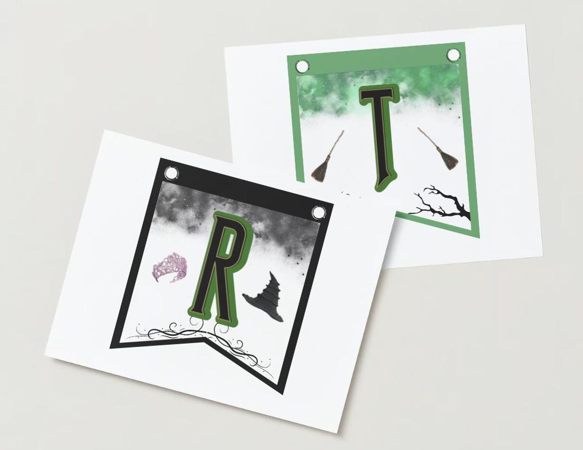 Wicked Birthday Banner: Shiz University, Wizard of Oz Party (printable ...
