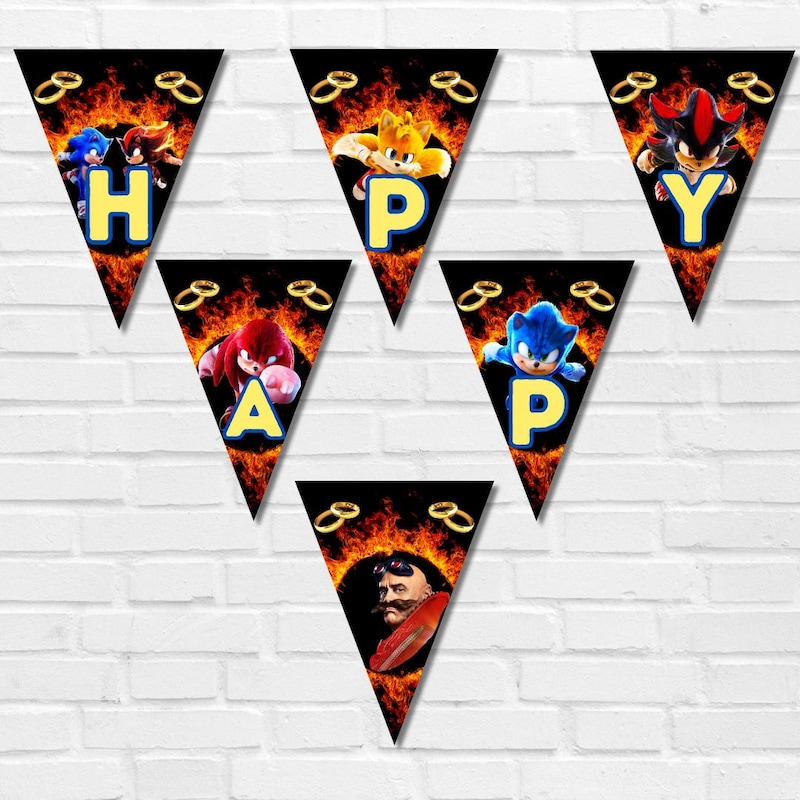Sonic Birthday Decorations - Etsy Canada