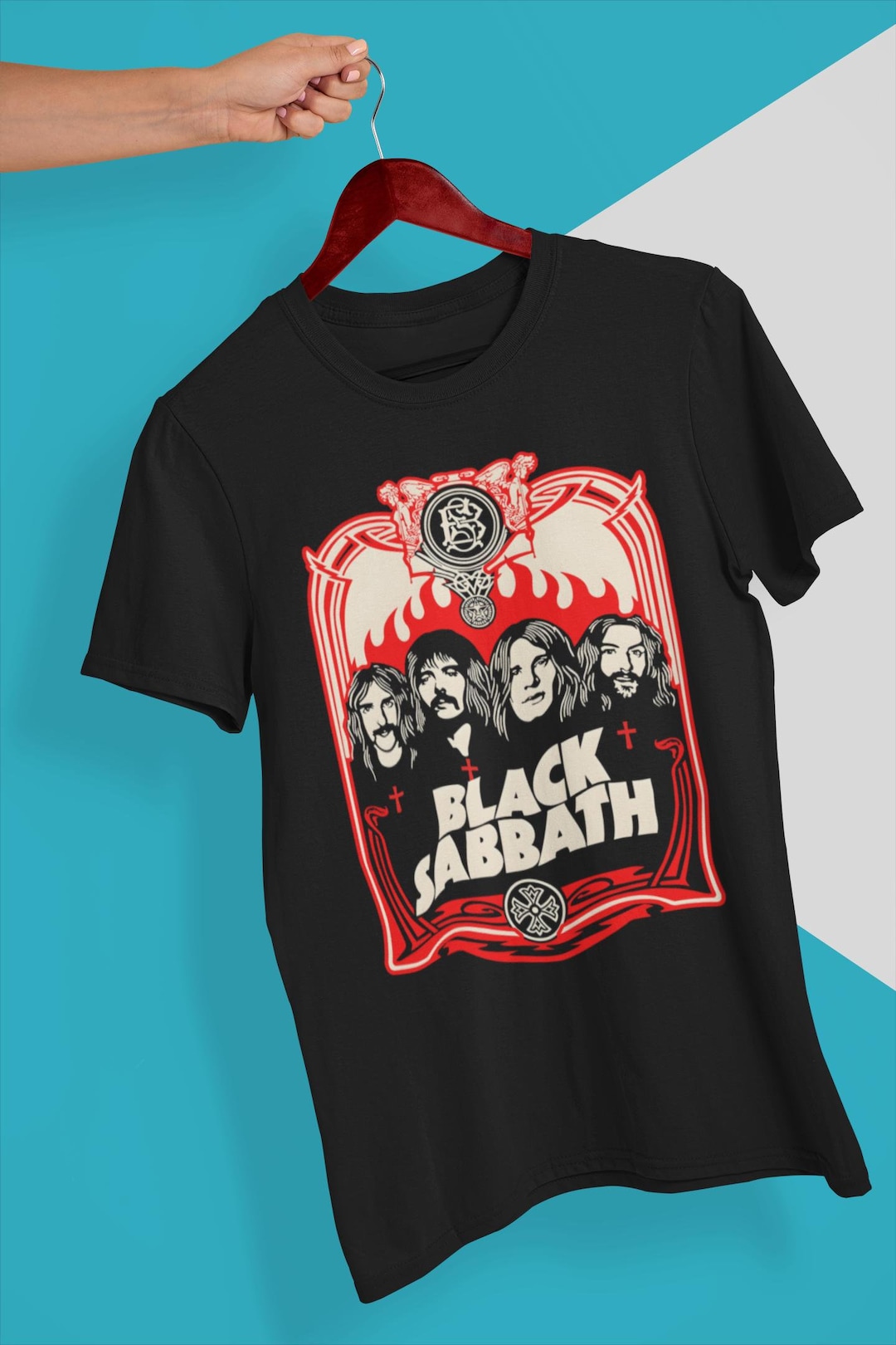 Black Sabbath Rock Legends T-shirt Vintage Metal Band Merch Heavy Rock ...