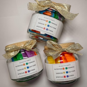 30 Healthy Habits Jars, Gift for Him Her, Faith, Encouragement, DIY ...
