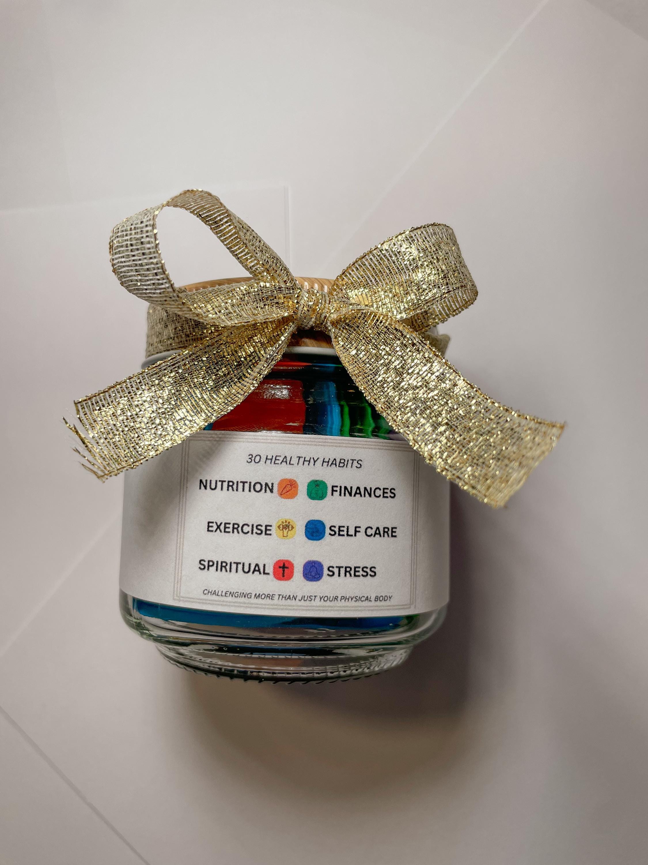 30 Healthy Habits Jars, Gift for Him Her, Faith, Encouragement, DIY ...