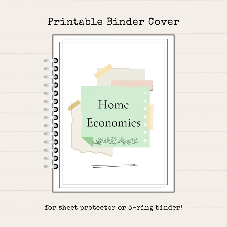 School / College Binder Covers - Printable Binder Covers - Instant ...