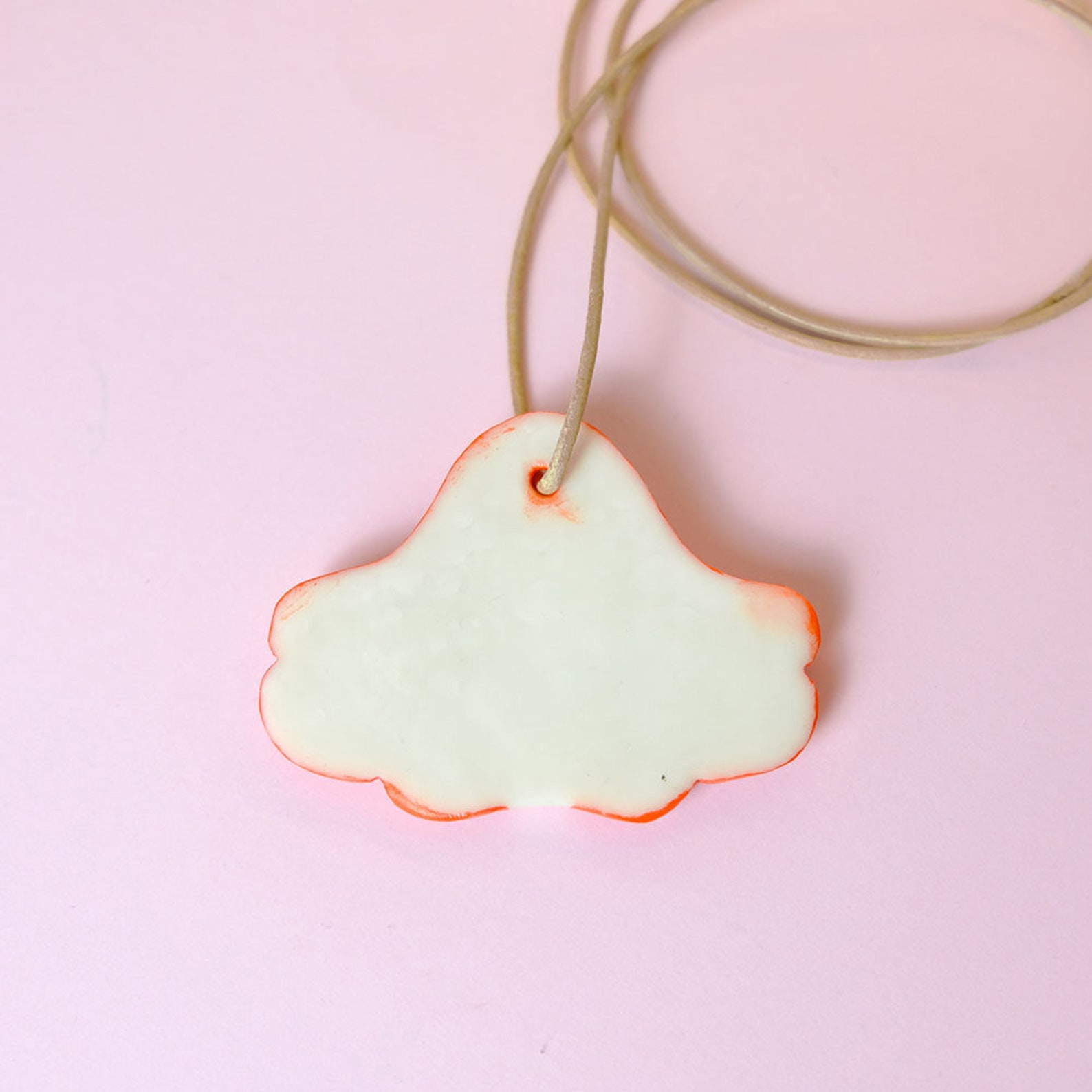 Handmade Polymer Clay Face Necklace, Modern Colorful Pendant - Etsy
