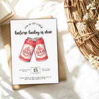 Huggies and Chuggies Party Baby Shower Invitation, Editable Brews and ...