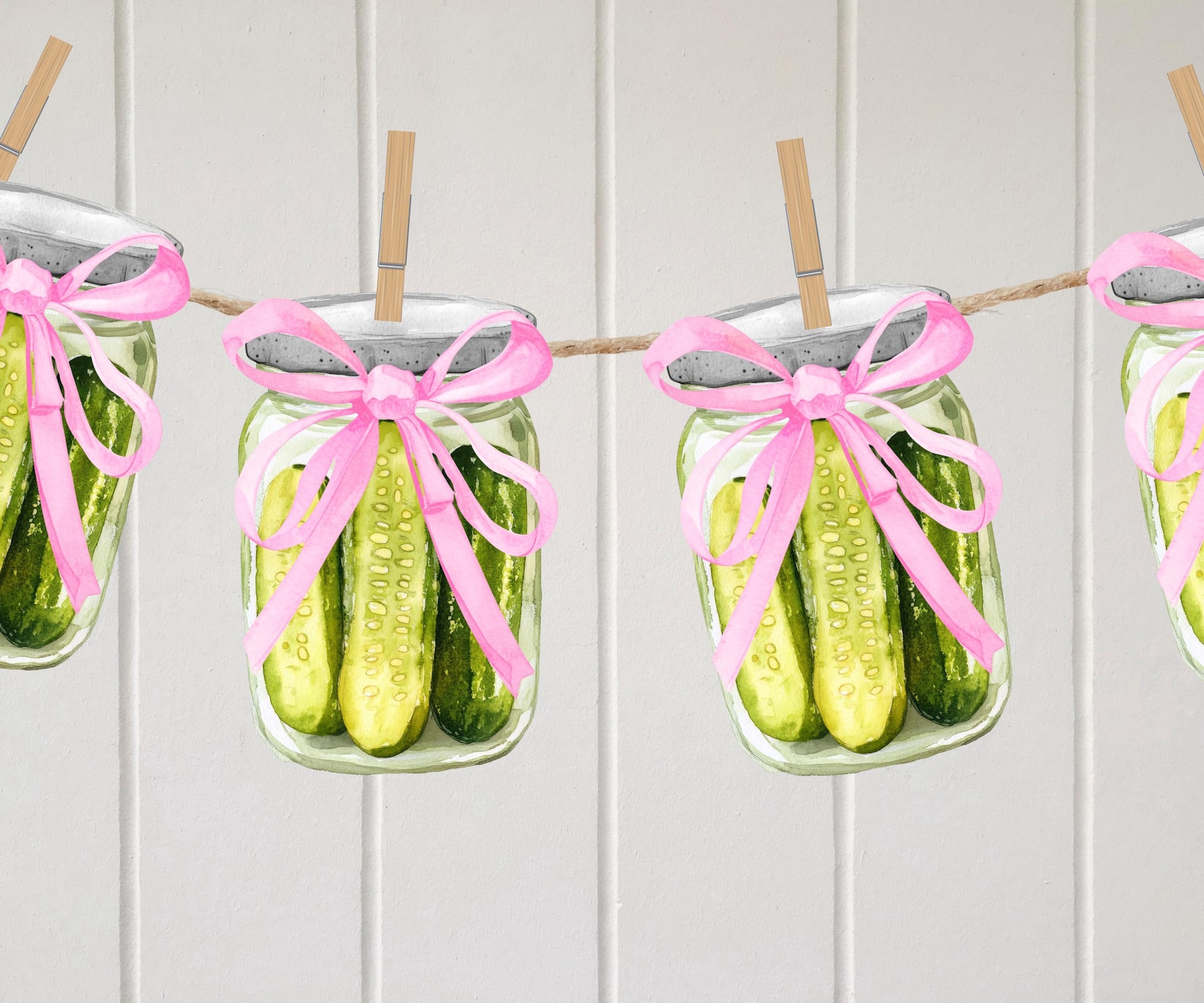 Pickle Bachelorette Banner, Pickle Jar Coquette Decor (digital Download ...