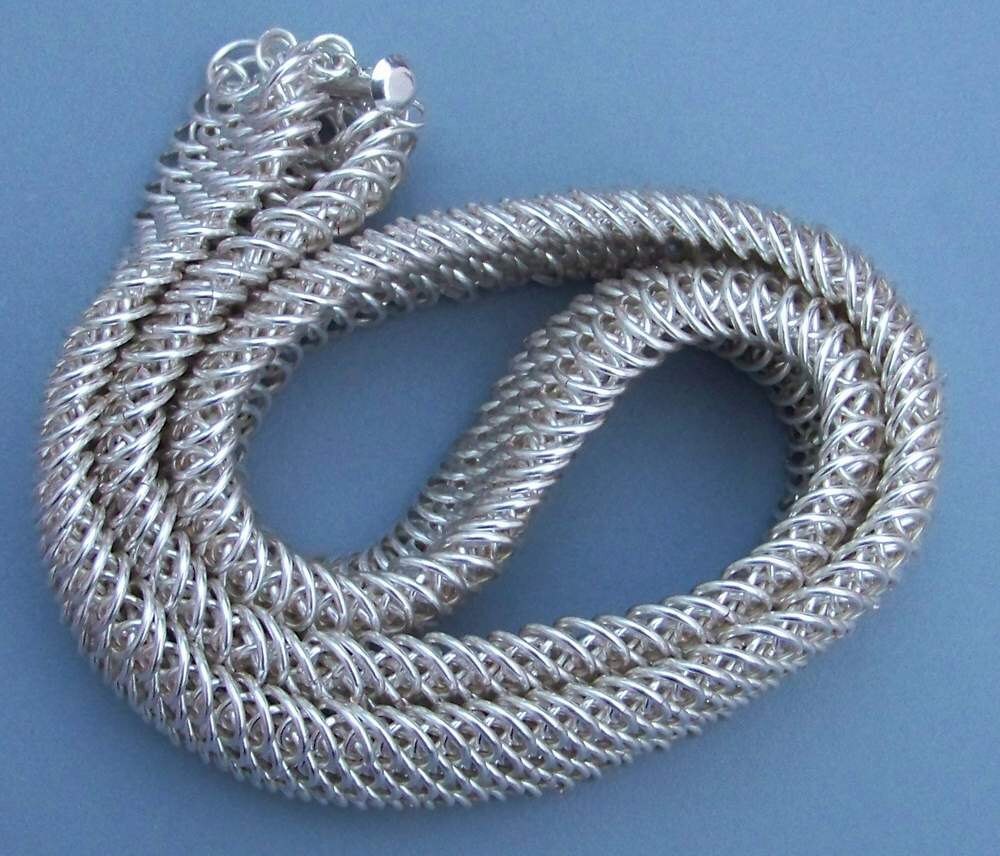 Dragonscale Chainmaille Necklace. Silver - Gold - Etsy