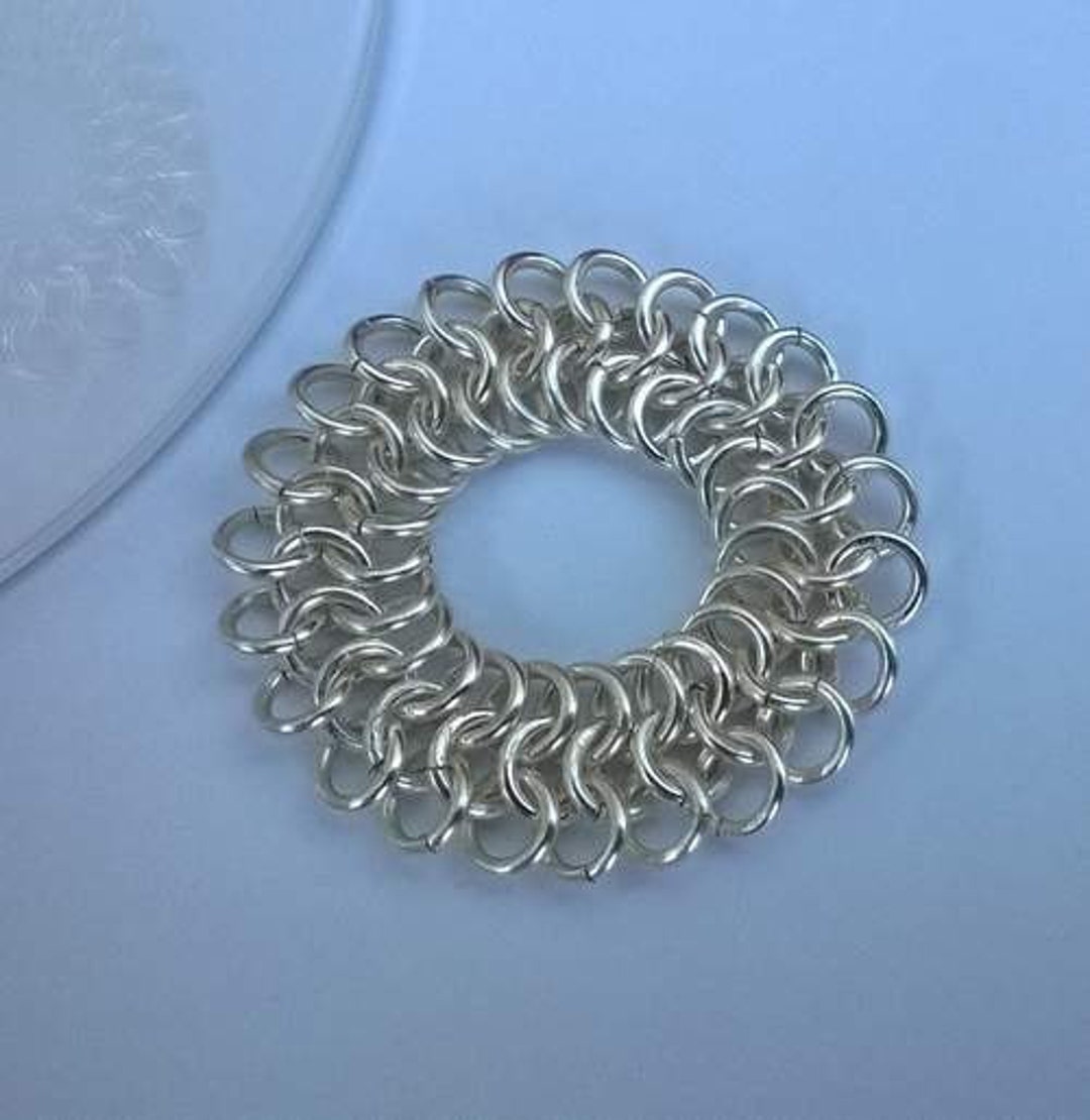 Chainmaille Ring. Silver Plated/gold Plated/copper or Sterling Silver ...