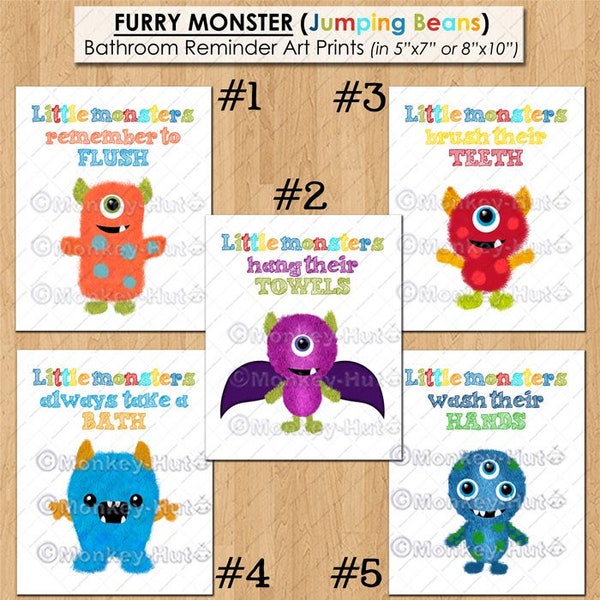 Monster Bathroom - Etsy
