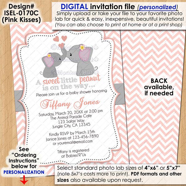 Chevron Invitations - Etsy