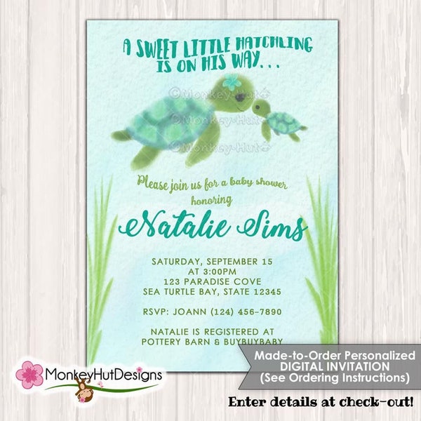 Turtle Baby Shower - Etsy