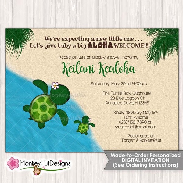 Turtle Baby Shower - Etsy