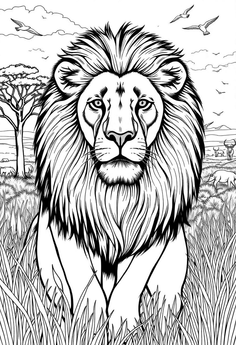 Endangered Animals Coloring Book for All Ages (PDF Download) - Etsy