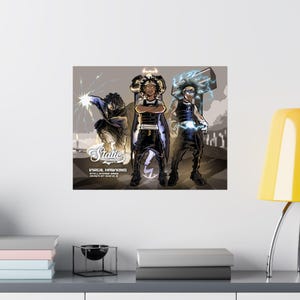 Static | Three Pose Matte Horizontal Posters - Comic Decor, Wall Art ...