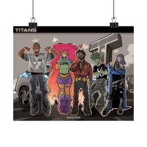 TITANS COMPLETE Matte Poster (GREY) - Etsy
